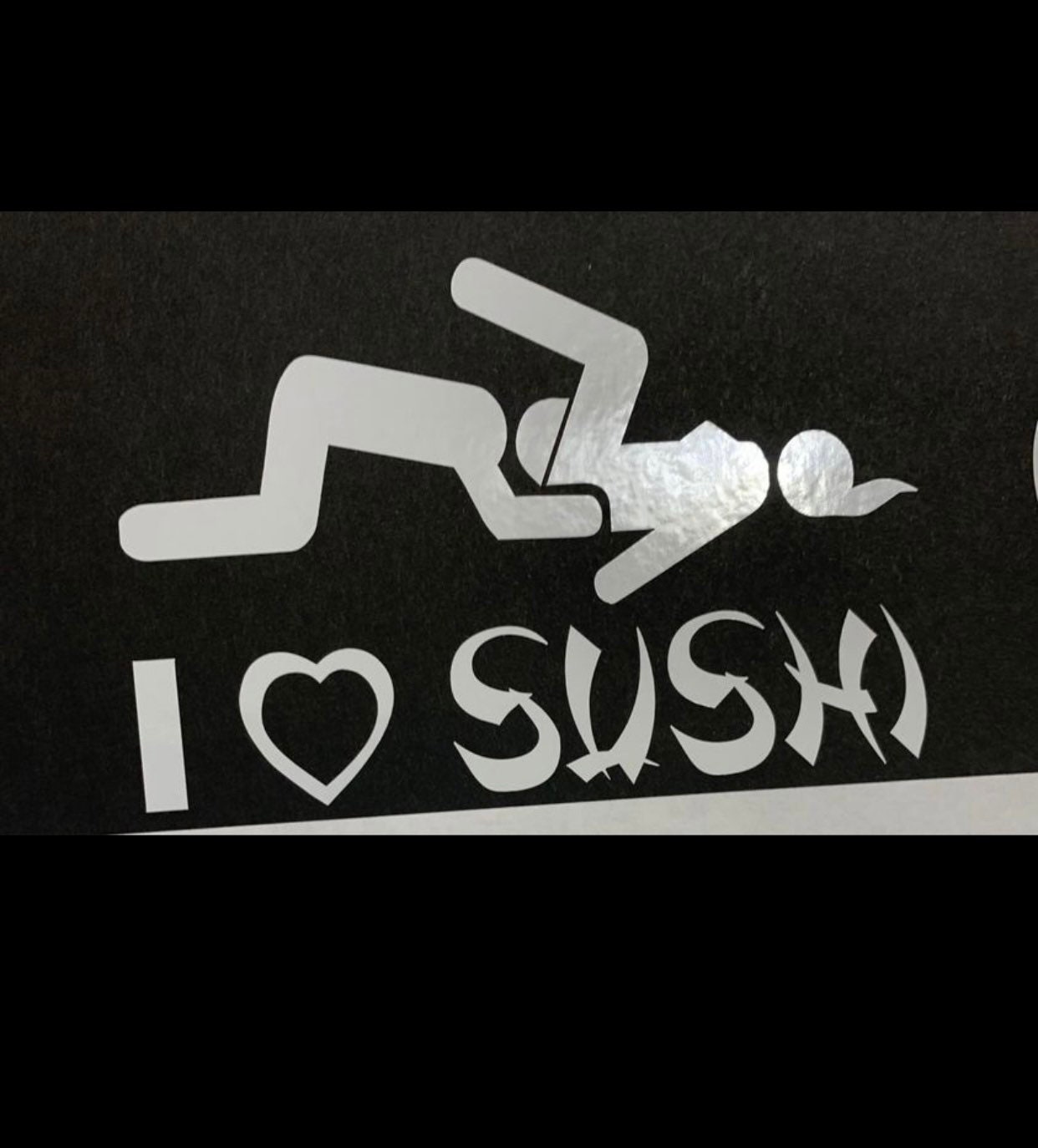 I Love Sushi Decal Funny Etsy