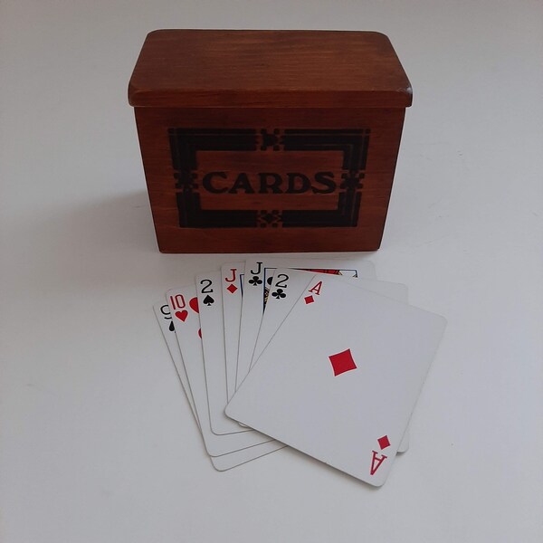 Wooden Playing Cards - Etsy