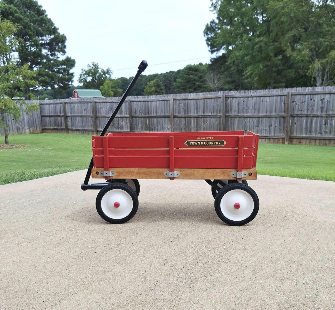 Vintage Radio Flyer Town and Country Wagon Child’s Wagon-removable Red ...