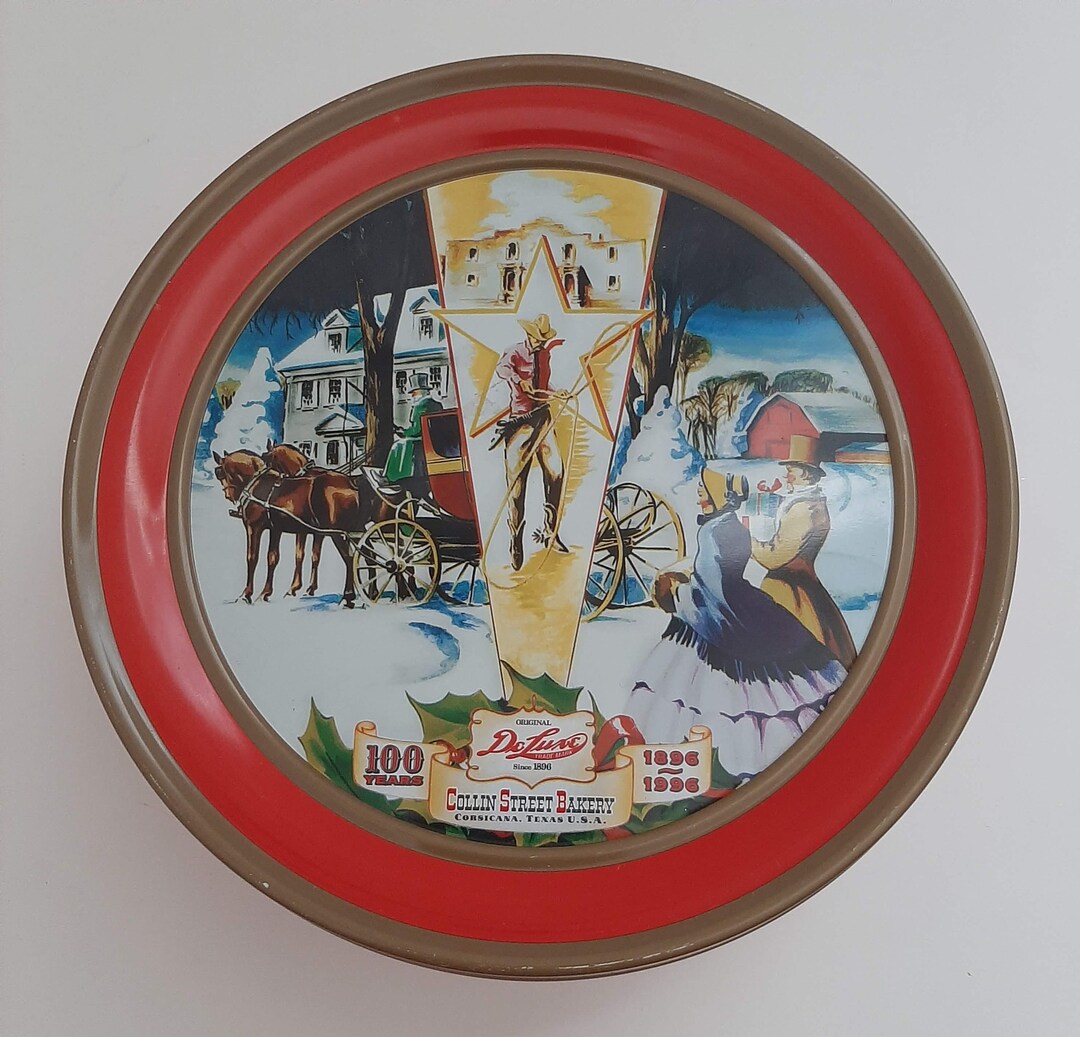1996 Deluxe Collin Street Bakery Fruit Cake Tin / Holiday Cake - Etsy