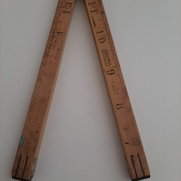 Vintage Wooden Ruler - Etsy