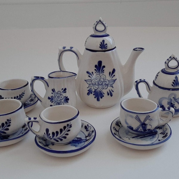 Delft Holland Tea Set - Etsy