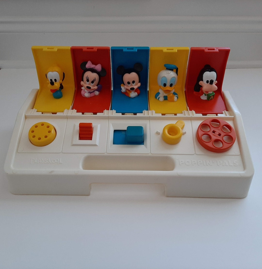 Vintage Mickey Mouse 1984 Playskool Poppin' Pals Disney Characters ...