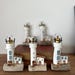 Set of 3 - Handmade Driftwood Lighthouse Magnet - Natural Wood Mini ...