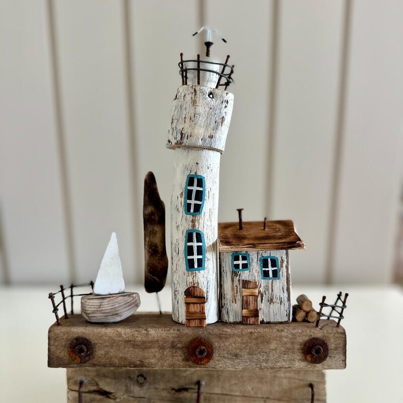 Driftwood Lighthouse - Etsy