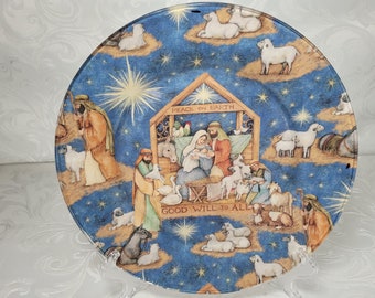 Nativity Scene Decorative Plate - Etsy