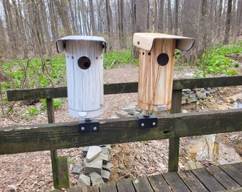 Bluebird Bird House, Floral HAND PAINTED, Lasts a Lifetime, PVC ...