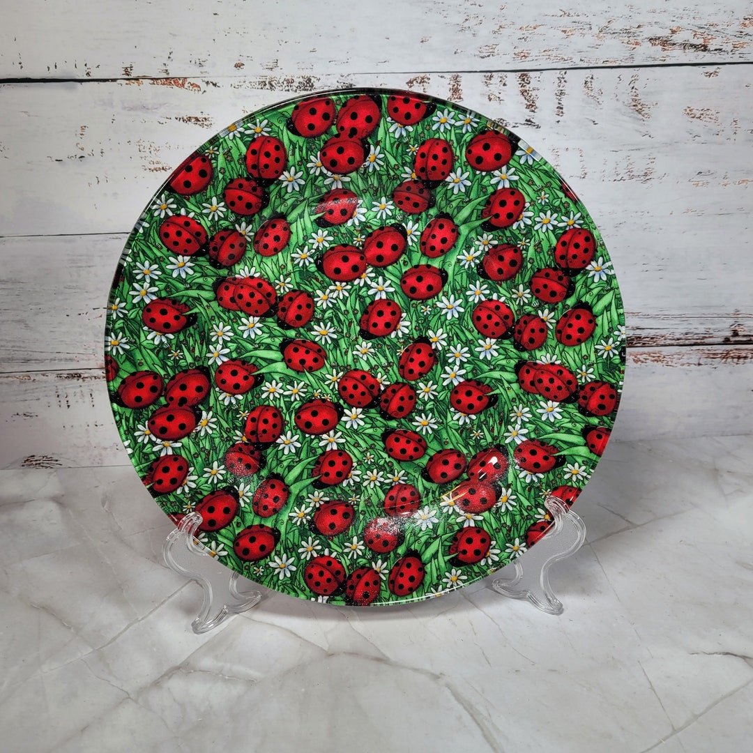 Lady Bug Decorative Plate - Etsy
