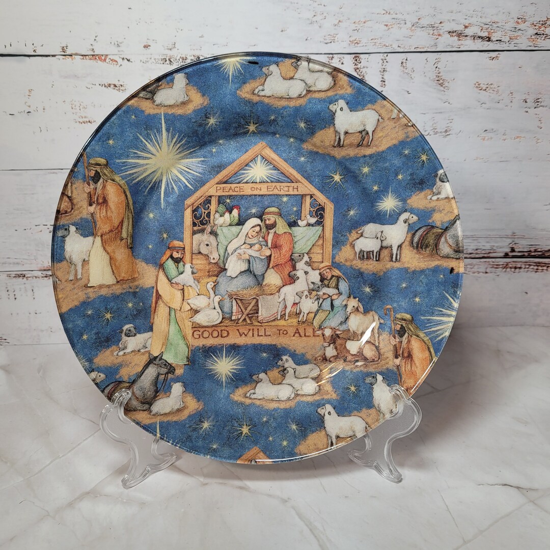 Nativity Decorative Plate - Etsy