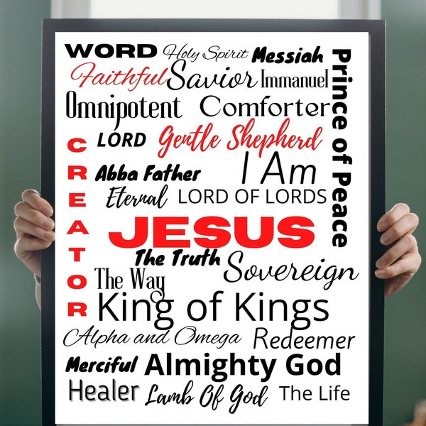 Names of God Poster - Etsy