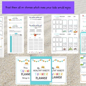 Kids Summer Planner, Printable Habit Tracker, Prayer Journal (PDF) - Etsy