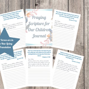 Prayer Journal for Moms, Printable Praying Scripture for Our Children ...