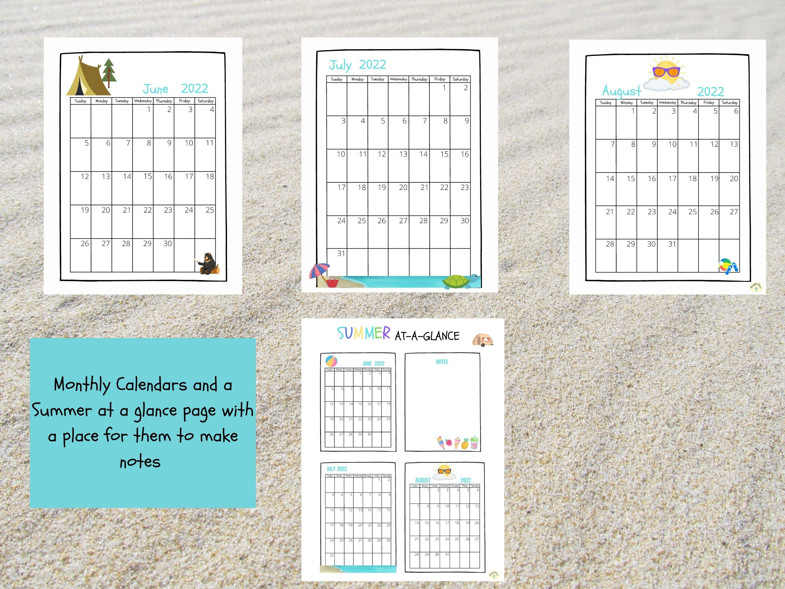 Kids Summer Planner, Printable Planner, Habit Tracker, Prayer Journal ...