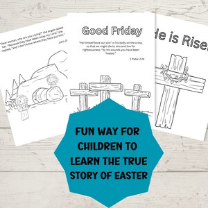 Easter Story Coloring Pages, Printable Easter Coloring Pages, Cute ...
