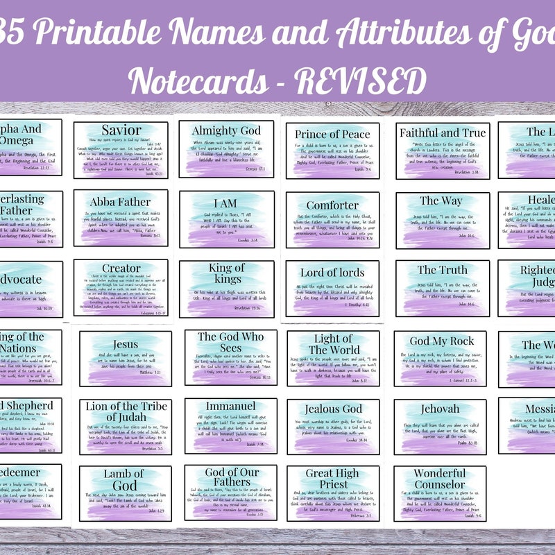 Attributes of God - Etsy