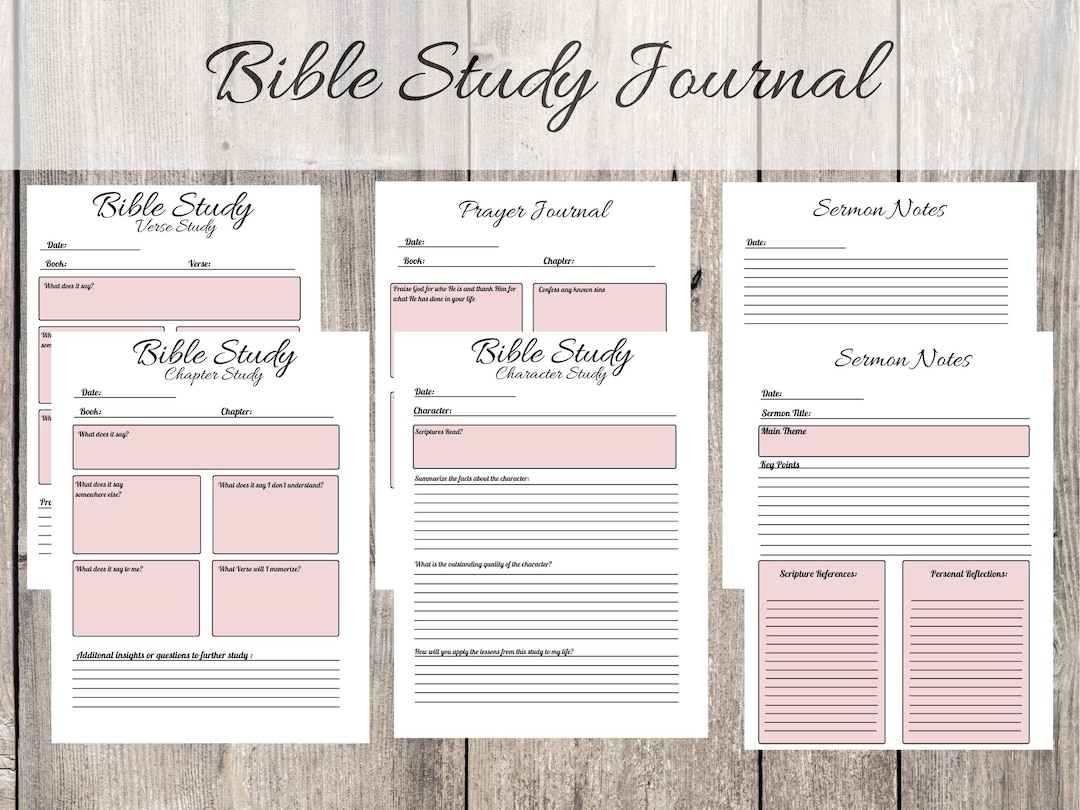 Bible Study Journal, Printable Journal. This Pretty Daily Devotions ...