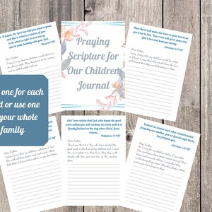 Prayer Journal for Moms, Printable Praying Scripture for Our Children ...