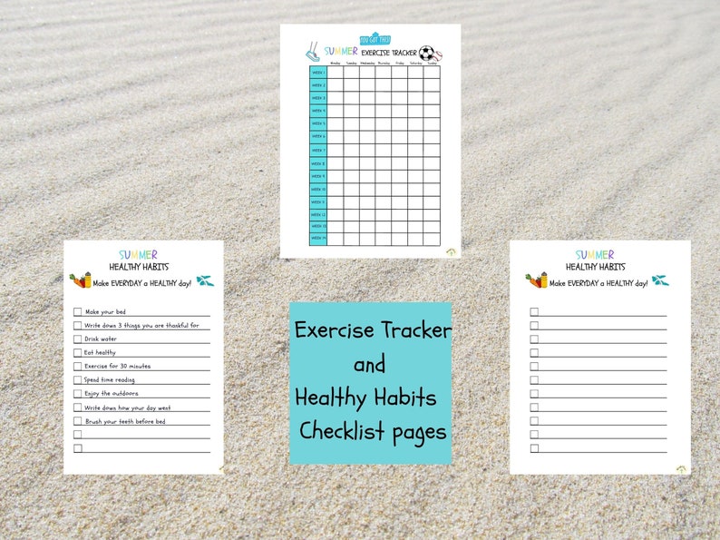 Kids Summer Planner, Printable Planner, Habit Tracker, Prayer Journal ...