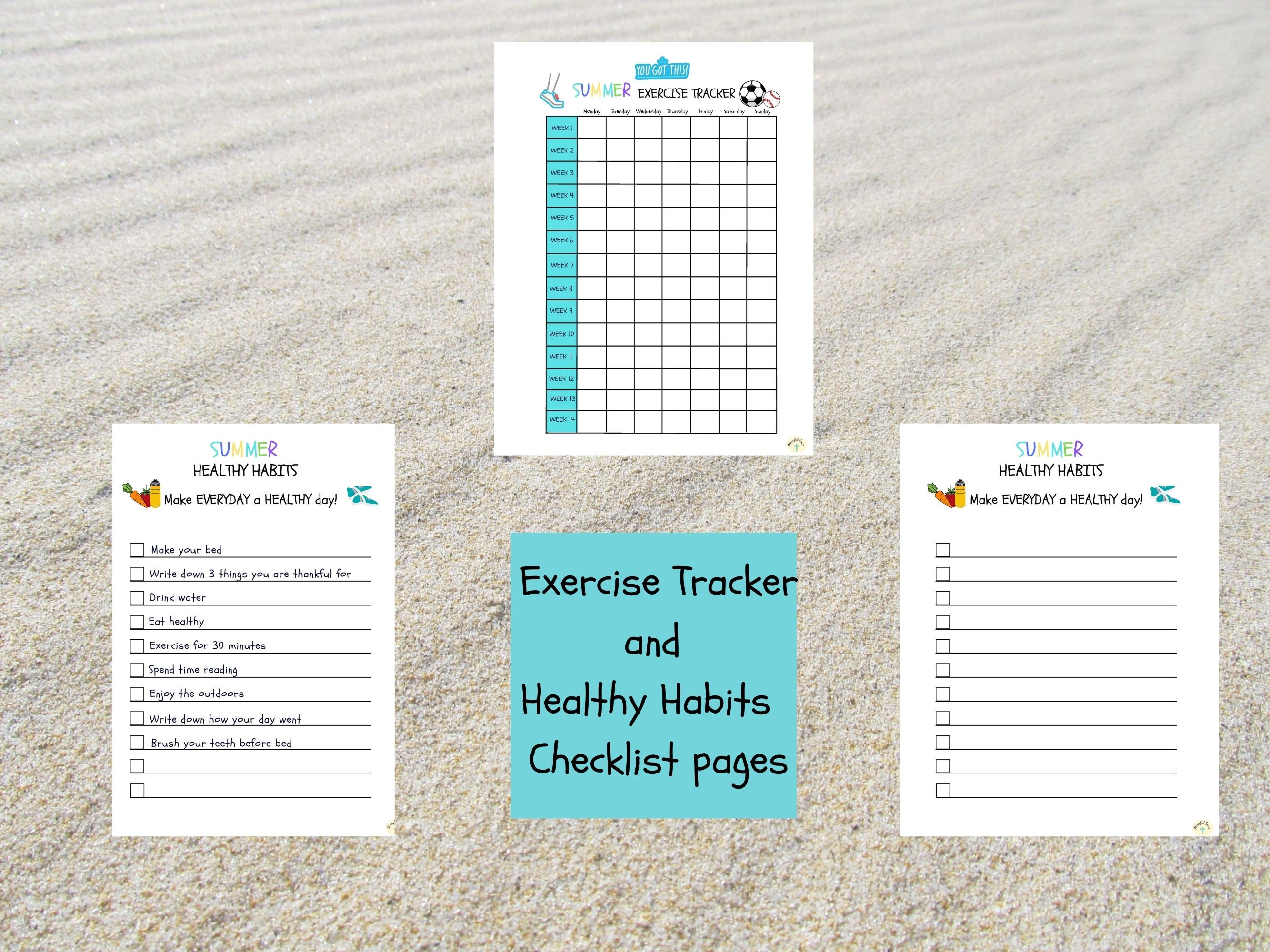 Kids Summer Planner, Printable Planner, Habit Tracker, Prayer Journal ...