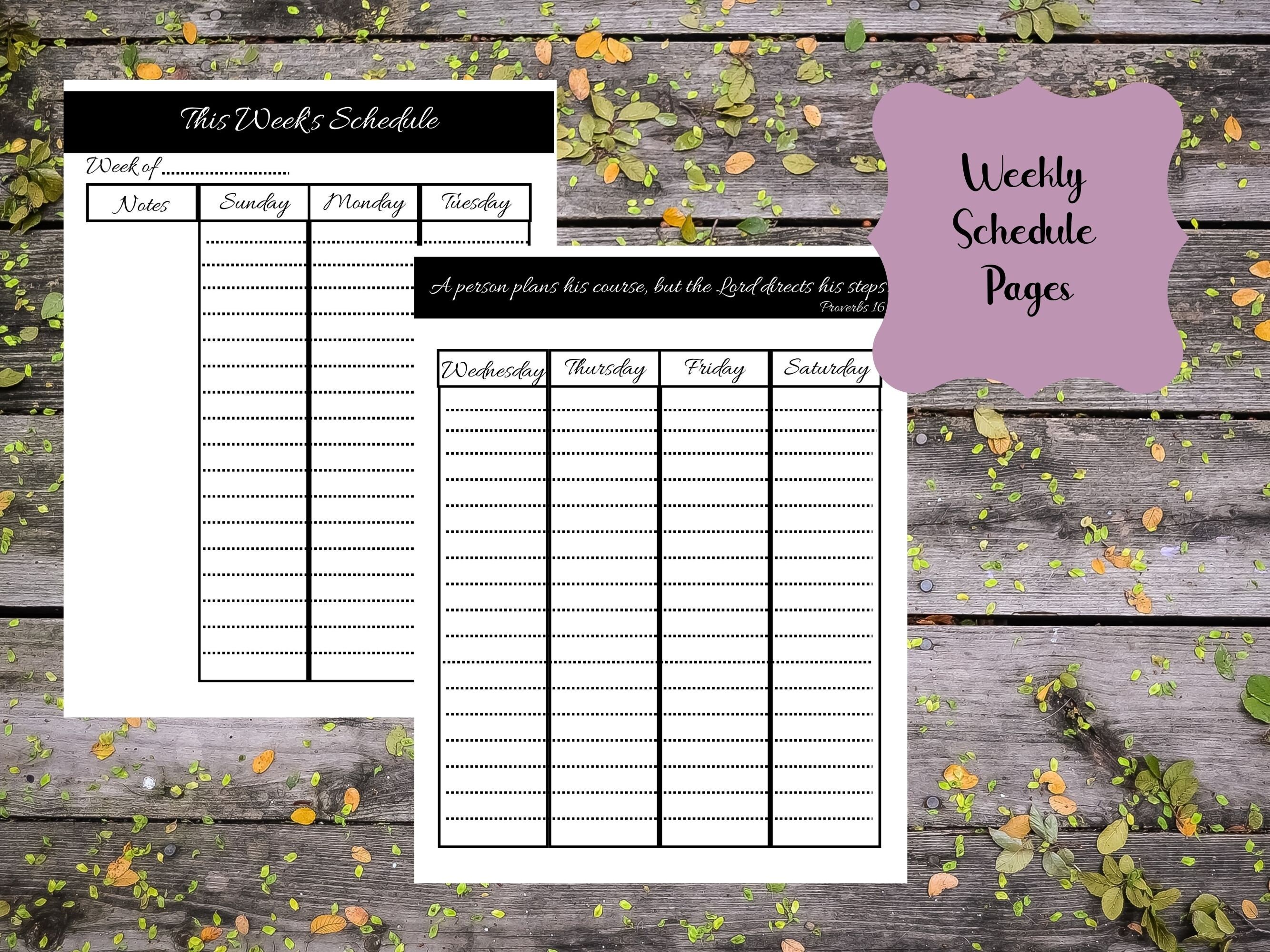 Printable Bible Study Planner, Names of God, Devotional Journal (PDF ...