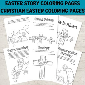 Easter Story Coloring Pages, Printable Easter Coloring Pages, Cute ...