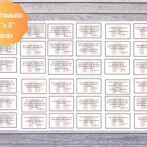 Rainbow Peace Bible Verse Cards, Scripture Notecards (digital Download ...