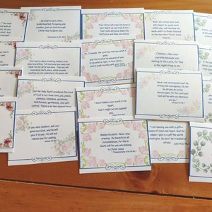 Floral Scripture Verse Cards for Moms, Printable Prayer Cards (PDF) - Etsy