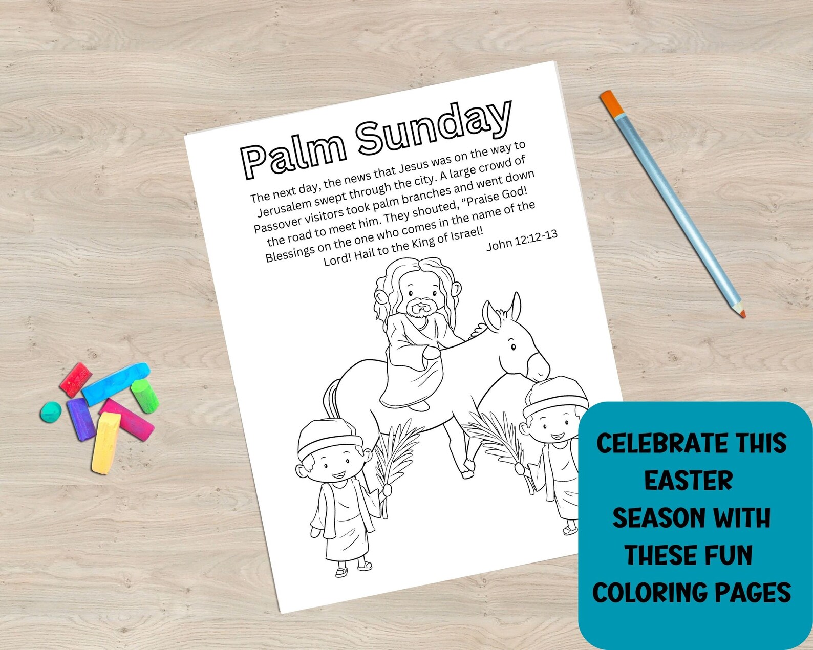 Easter Story Coloring Pages, Printable Easter Coloring Pages, Cute ...
