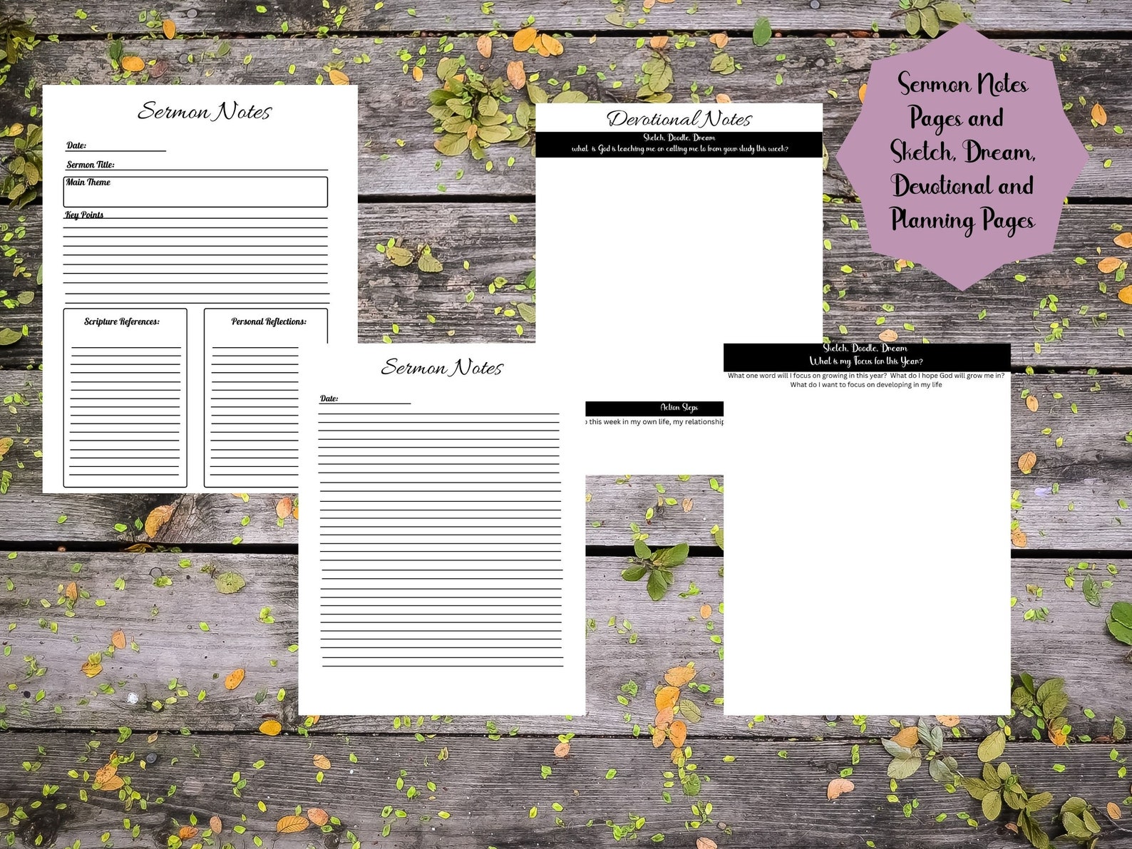 Great Printable Bible Study Planner Contains Names of God Monthly ...