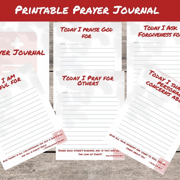 Prayer Journal Printable - Etsy
