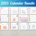 Fun 2025 Monthly Calendar Bundle, Printable Calendars, Calendars for ...