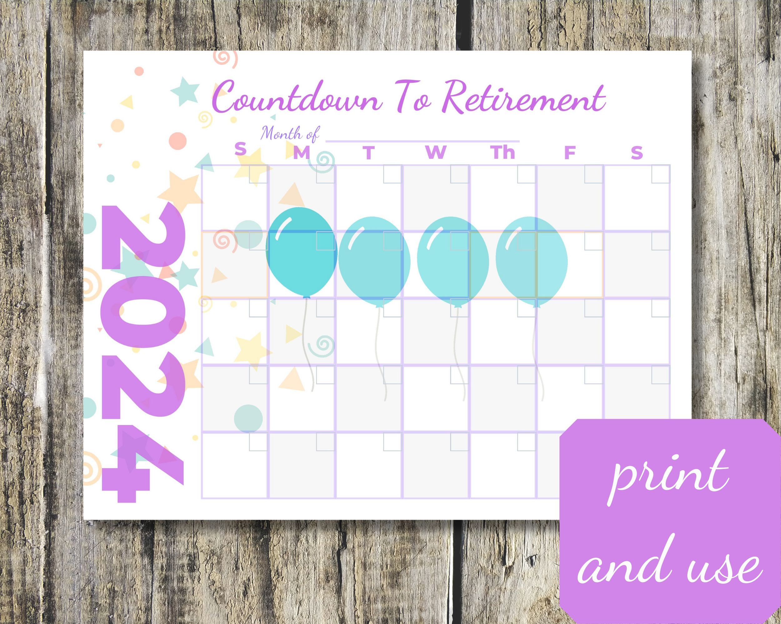 Family Fun Vacation Countdown Calendar, Printable Vacation Countdown ...