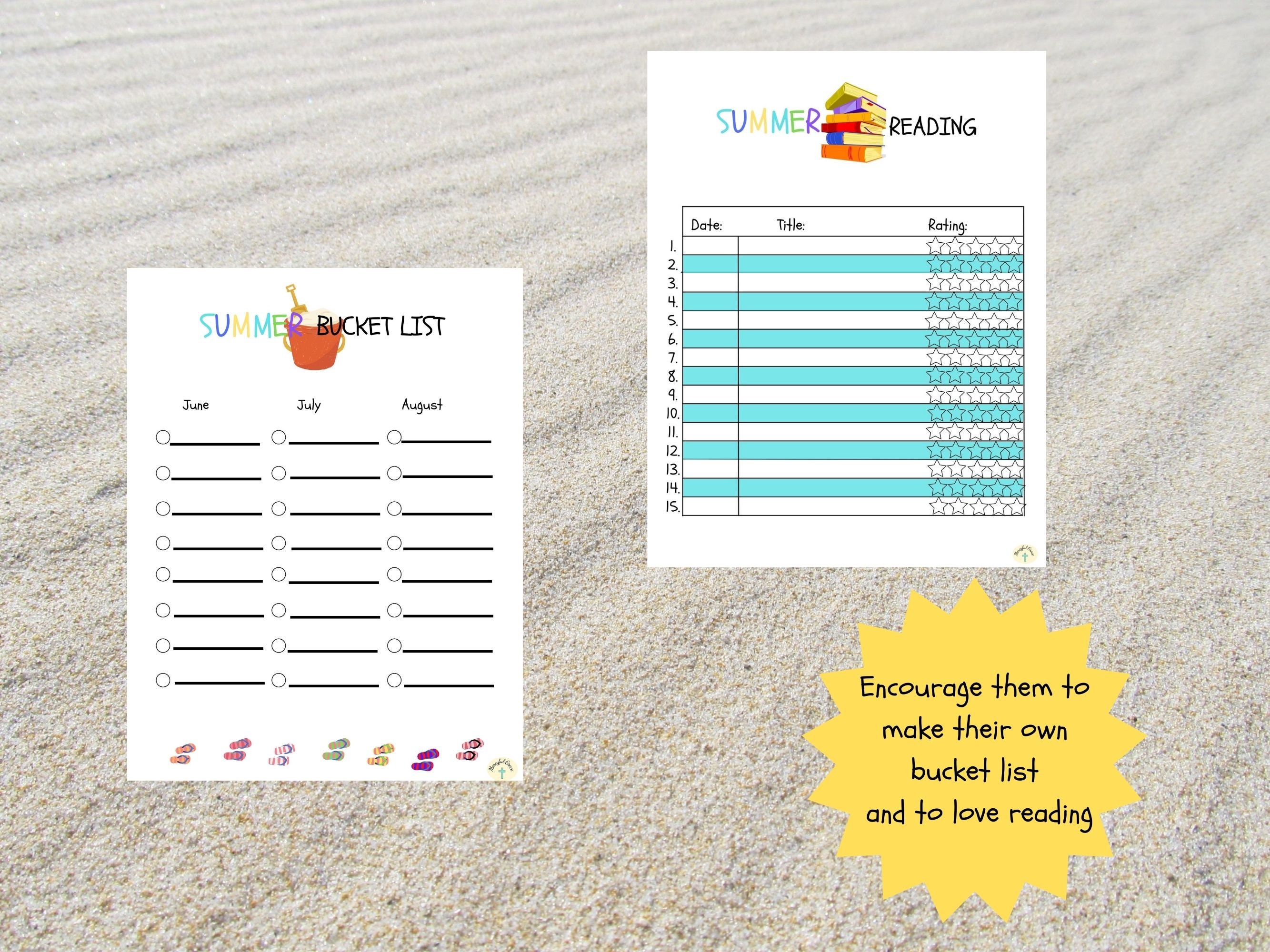 Kids Summer Planner, Printable Planner, Habit Tracker, Prayer Journal ...