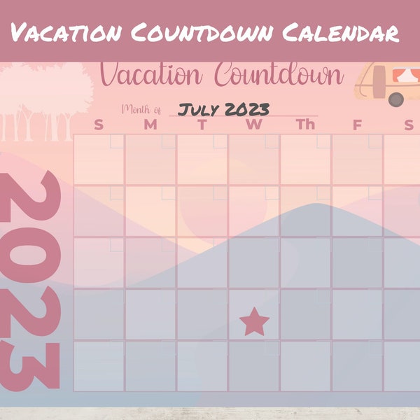 Vacation Countdown - Etsy