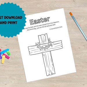 Easter Story Coloring Pages, Printable Easter Coloring Pages, Cute ...