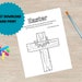 Easter Story Coloring Pages, Printable Easter Coloring Pages, Cute ...