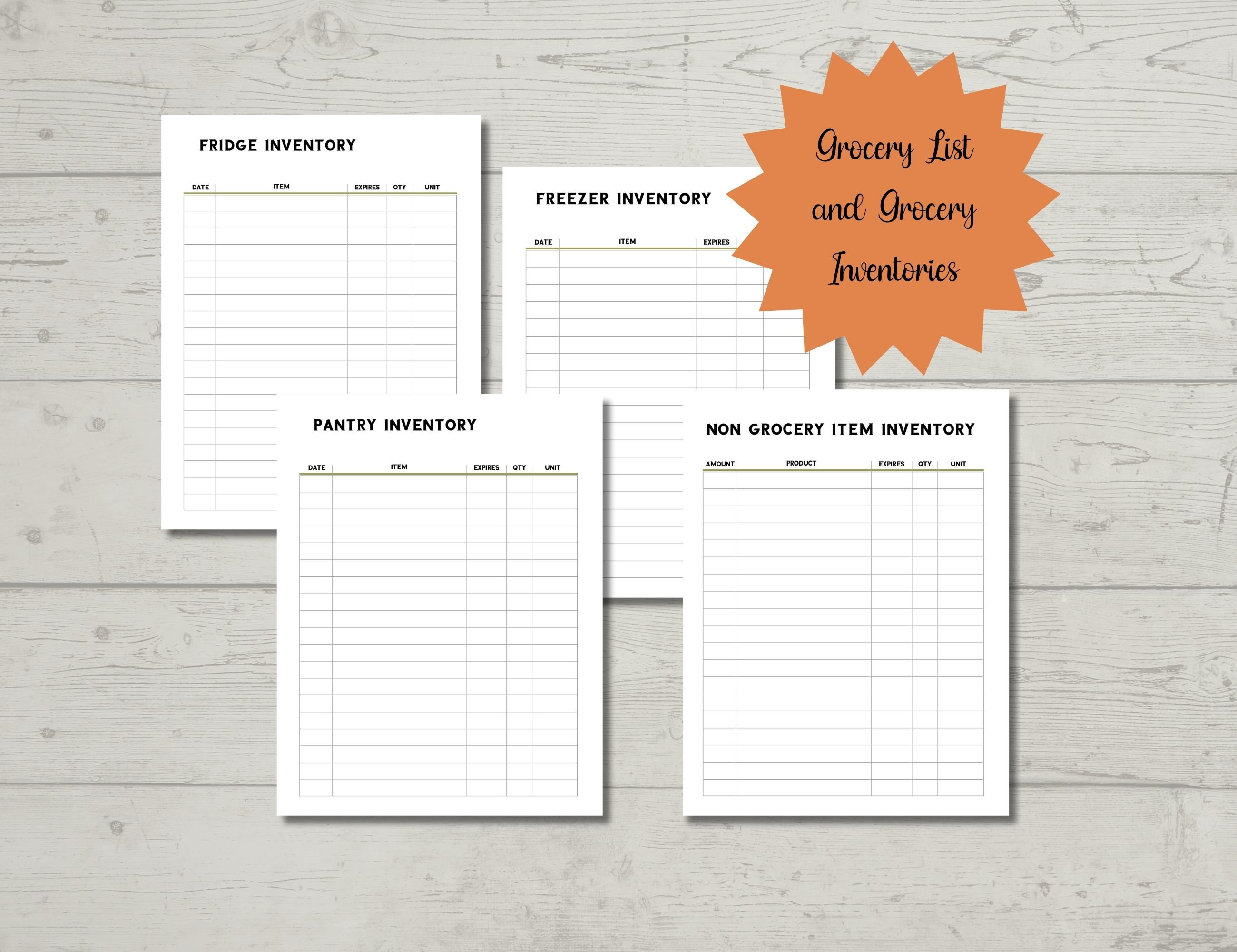 Meal Planner Bundle, Printable Daily, Weekly, Monthly Meal Planner ...