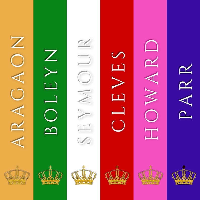 Broadway Musical Six Queens Color Palette Instant Digital - Etsy
