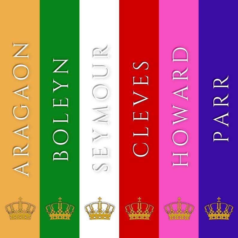 Broadway Musical Six Queens Color Palette Instant Digital Etsy