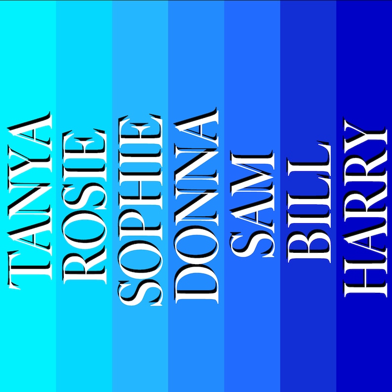 Mamma Mia Color Palette Digital Download Pdf Jpg Png Donna - Etsy Israel