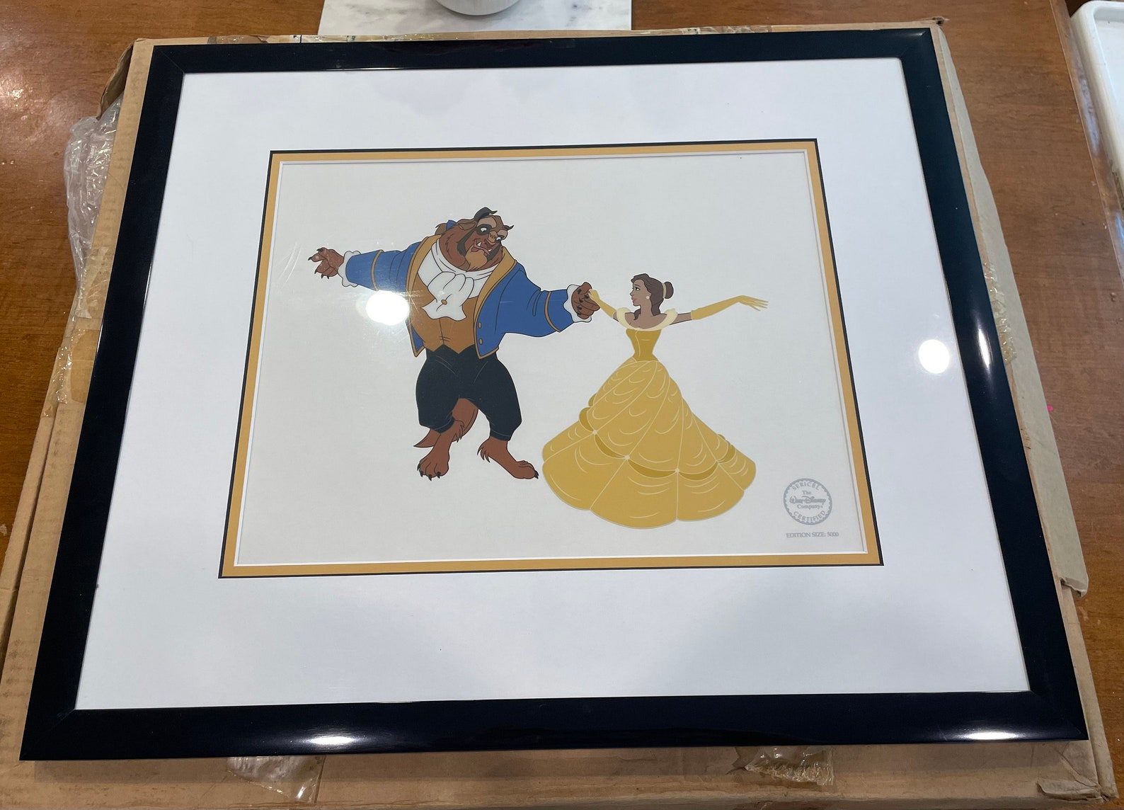 Beauty and the Beast belle of the Ball Sericel Print - Etsy