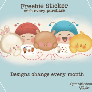 Christmas Onigiri Sticker: Kawaii Rice Ball Tree, Waterproof Vinyl - Etsy