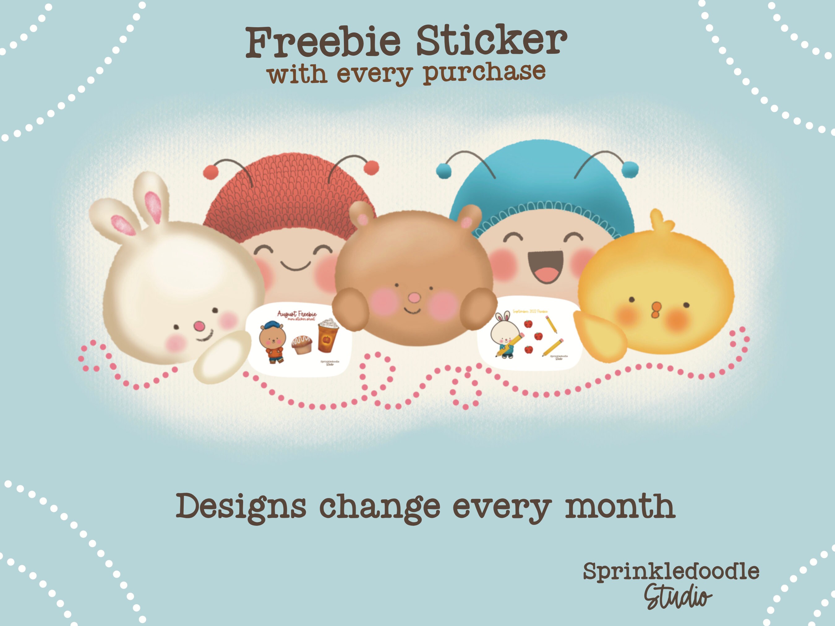 Christmas Onigiri Sticker: Kawaii Rice Ball Tree, Waterproof Vinyl - Etsy