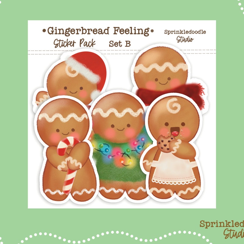 Gingerbread Clipart - Etsy