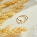 Solid Gold Stackable Ring, 14k Gold Open Ring, Hexagon Open Ring ...
