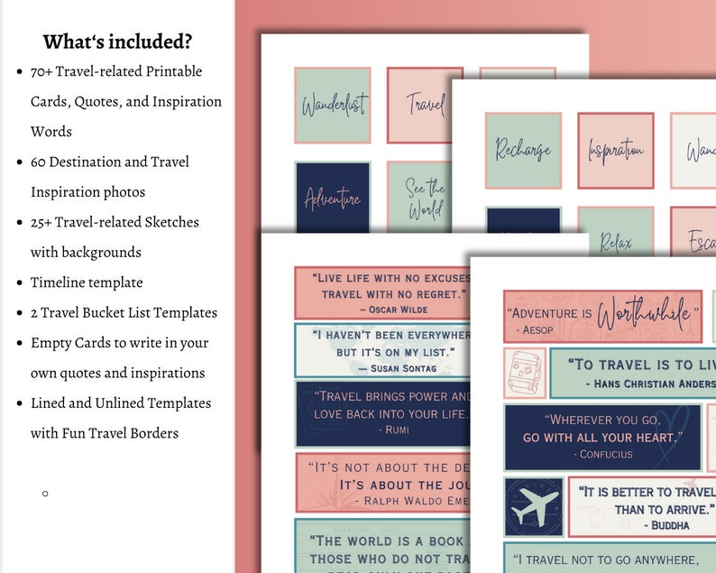 Travel Vision Board Kit - Etsy