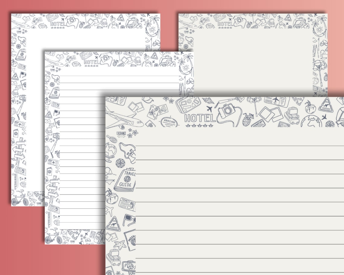 Travel Vision Board With Travel Quotes, Bucket List Templates ...