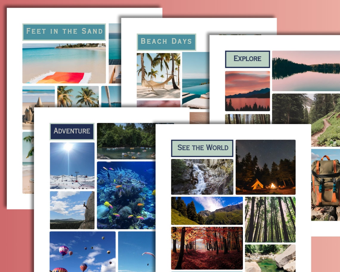 Travel Vision Board Kit - Etsy