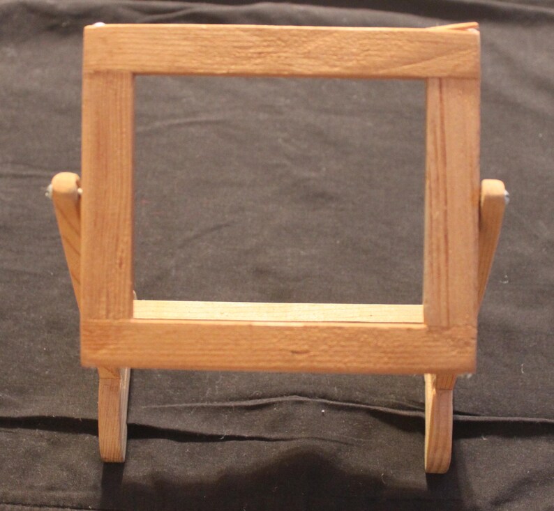 Wooden Frame With Stand to Display Craft Fiber Art - Etsy