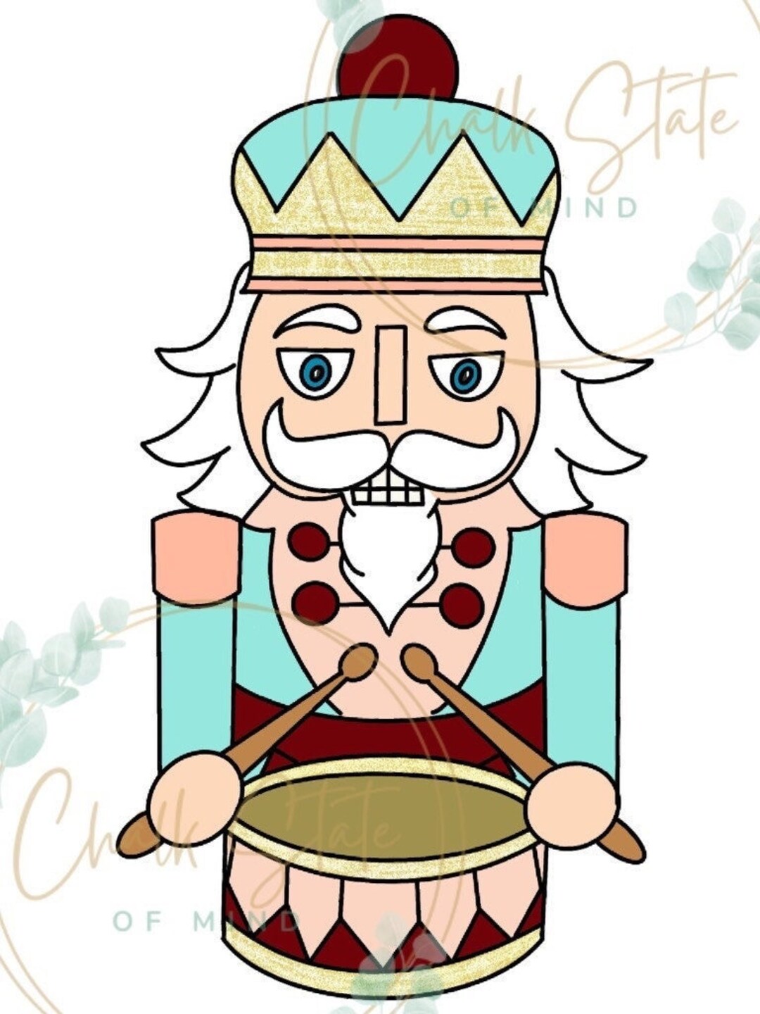 Fancy Nutcracker Door Hanger Template - Etsy